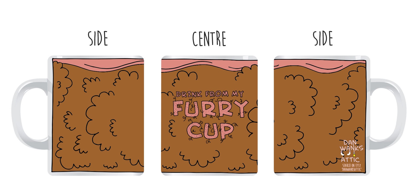 Funny Adult Mug / Cup - ''drink From My Furry Cup" - FREE UK P&P - Etsy