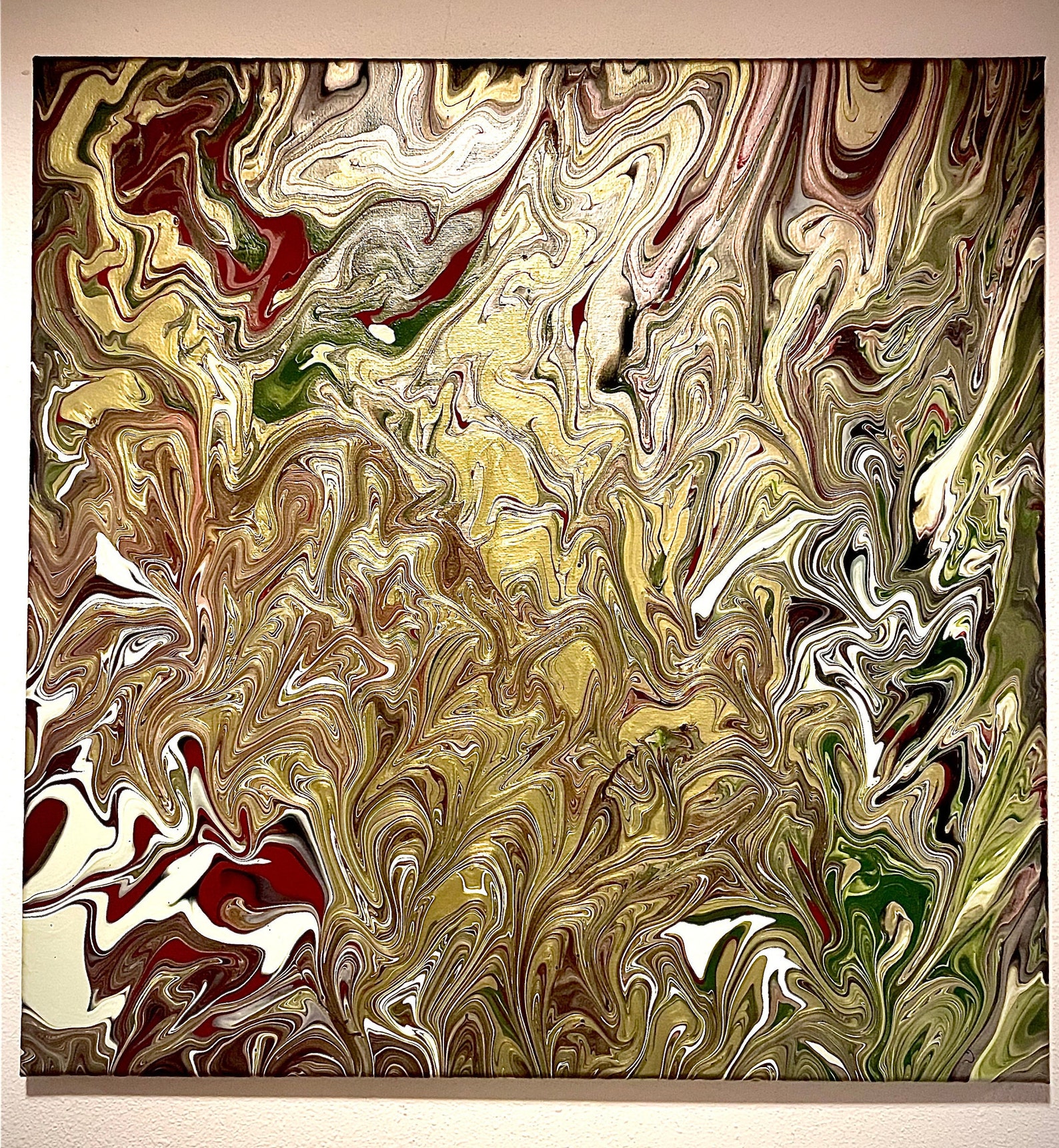 Drip Painting Abstract Wall Art - Etsy