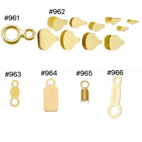 Gold End Caps - Etsy