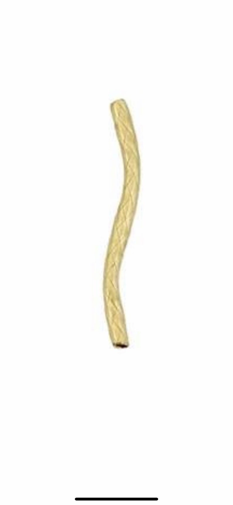 14k Gold Filled Spiral Corrugated Tube/ S-tube Diamond Cut/ | Etsy