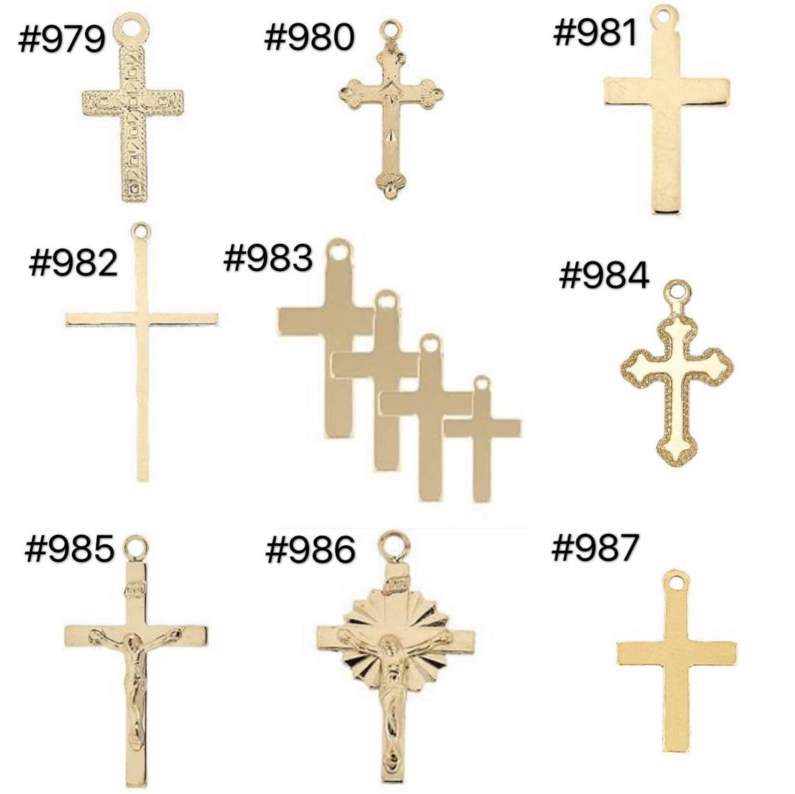 14K Gold Filled Cross Charm/gold Filled Cross Flat Sheet - Etsy