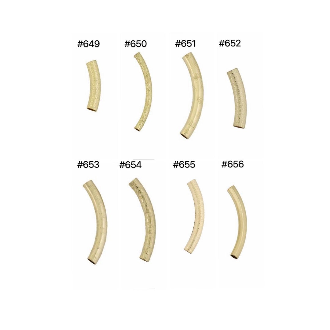 14K Gold Filled Curve Tube Texture Pattern/curve Tube Texture Pattern ...