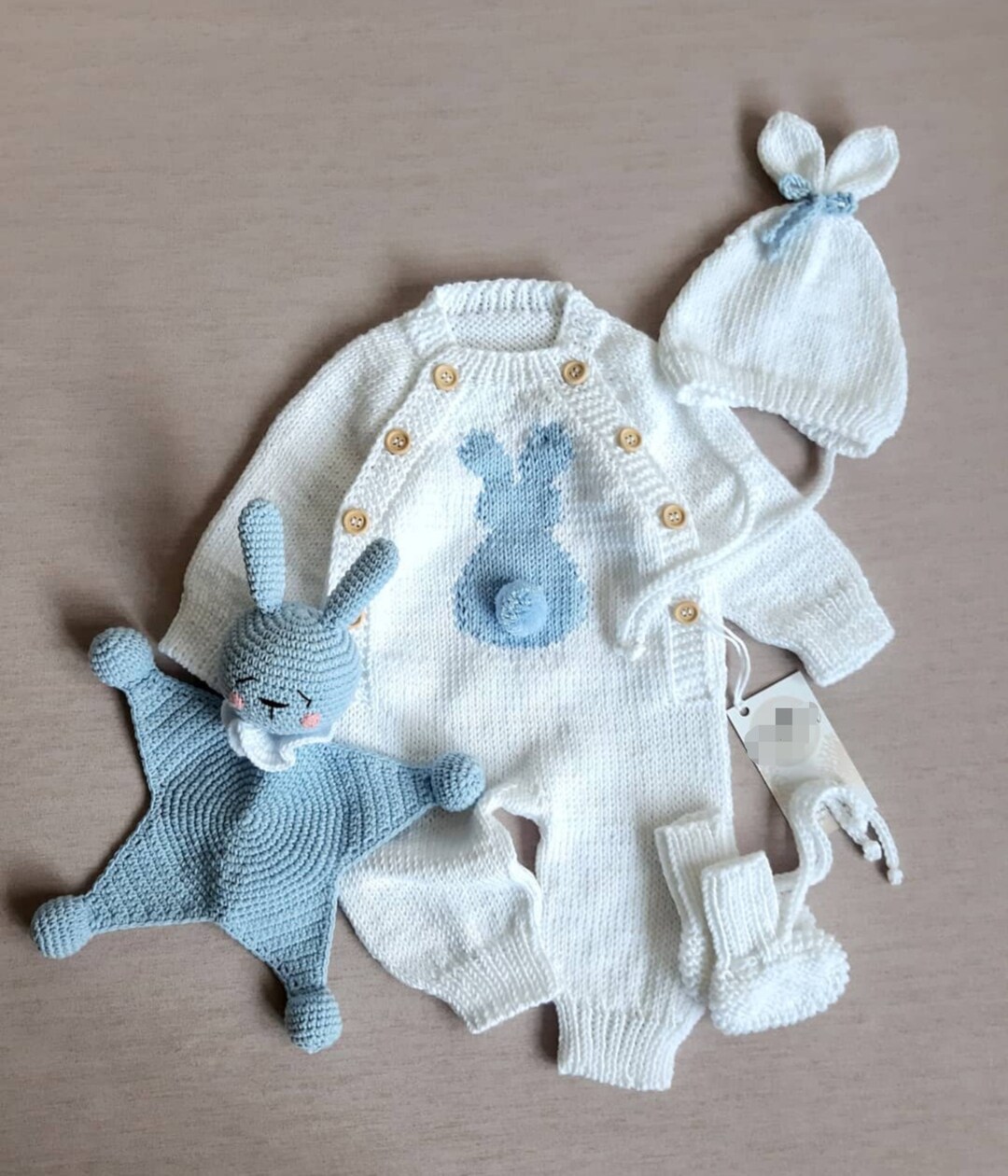 Newborn Neutral Baby Coming Home Outfit | Knit Baby Clothes | Unisex ...