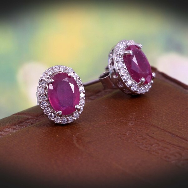 Ruby Earrings - Etsy