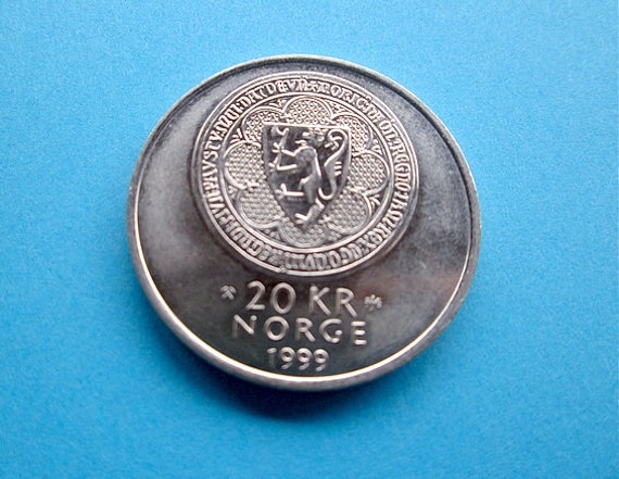 Coin Norway 20 Kroner 1999 700 Years Akershus Commemorative - Etsy