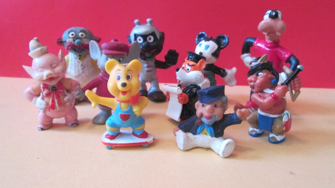 10 Different Old Rubber/hard Plastic Figures Vintage - Etsy