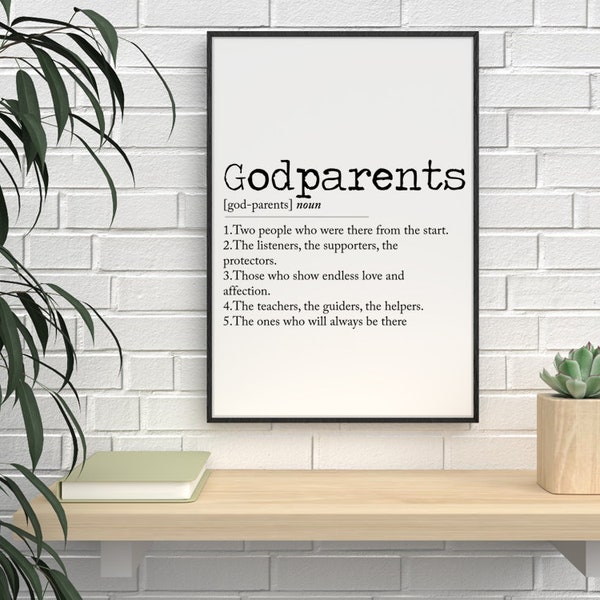 Godparent Print - Etsy