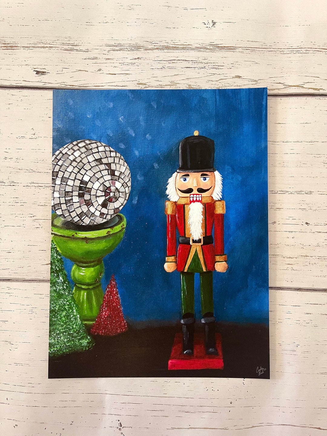 Merry Nutcracker - 9x12 Art Print, Original Painting Reproduction by ...