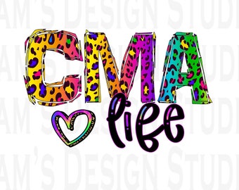 Western CMA Certified Medical Assistant Life Png Sublimation Design ...
