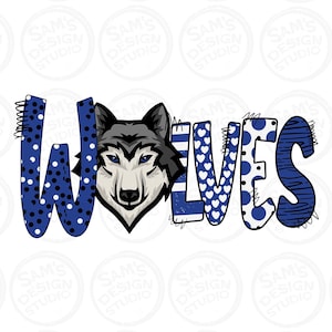 Wolves Png , Sublimation Designs , Doodle Letters , Digital Download - Etsy
