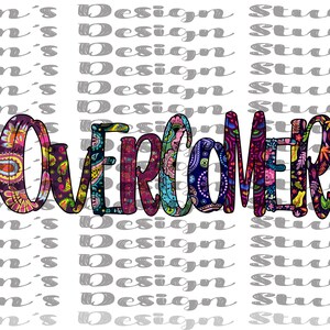 Overcomer PNG , Sublimation Designs Downloads , T Shirt Design ...