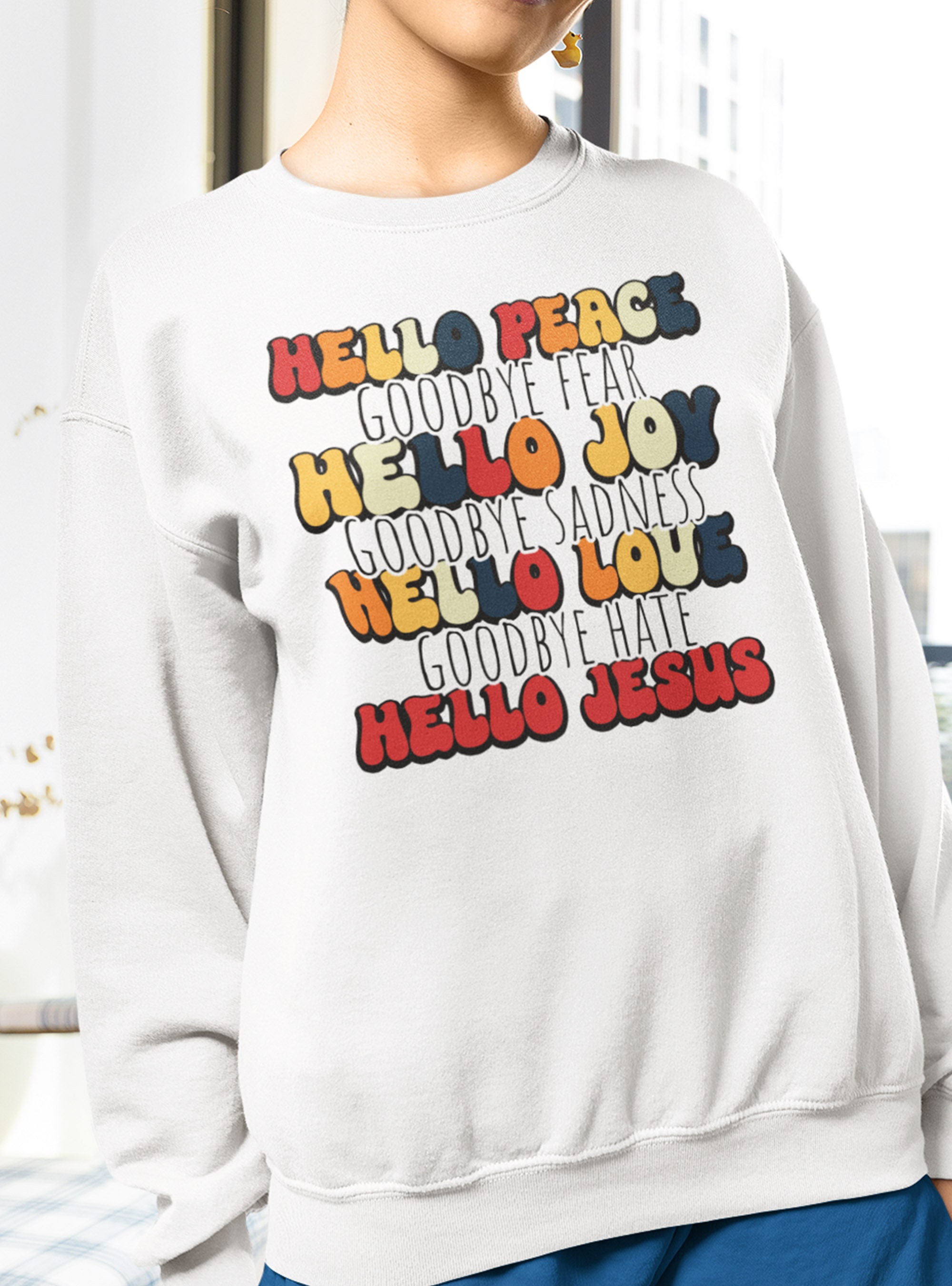 Retro Christian Png Jesus Png Hello Peace Hello Joy Hello - Etsy