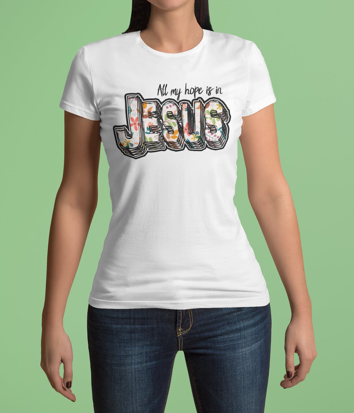 Jesus PNG Jesus Sublimation Designs Downloads All My Hope | Etsy