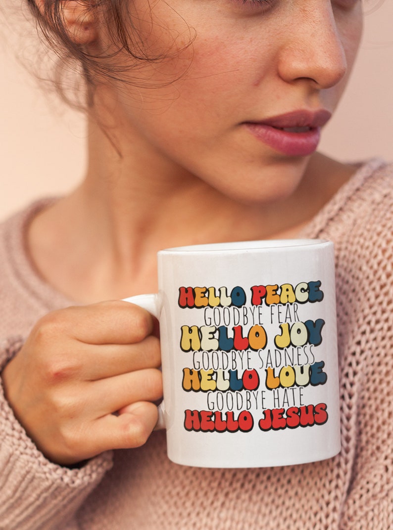 Retro Christian Png Jesus Png Hello Peace Hello Joy Hello - Etsy