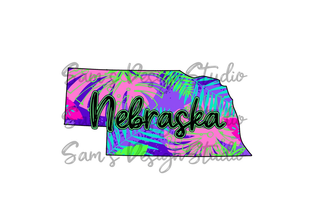 Nebraska Summer PNG , Sublimation Designs Downloads , NE PNG , Nebraska ...