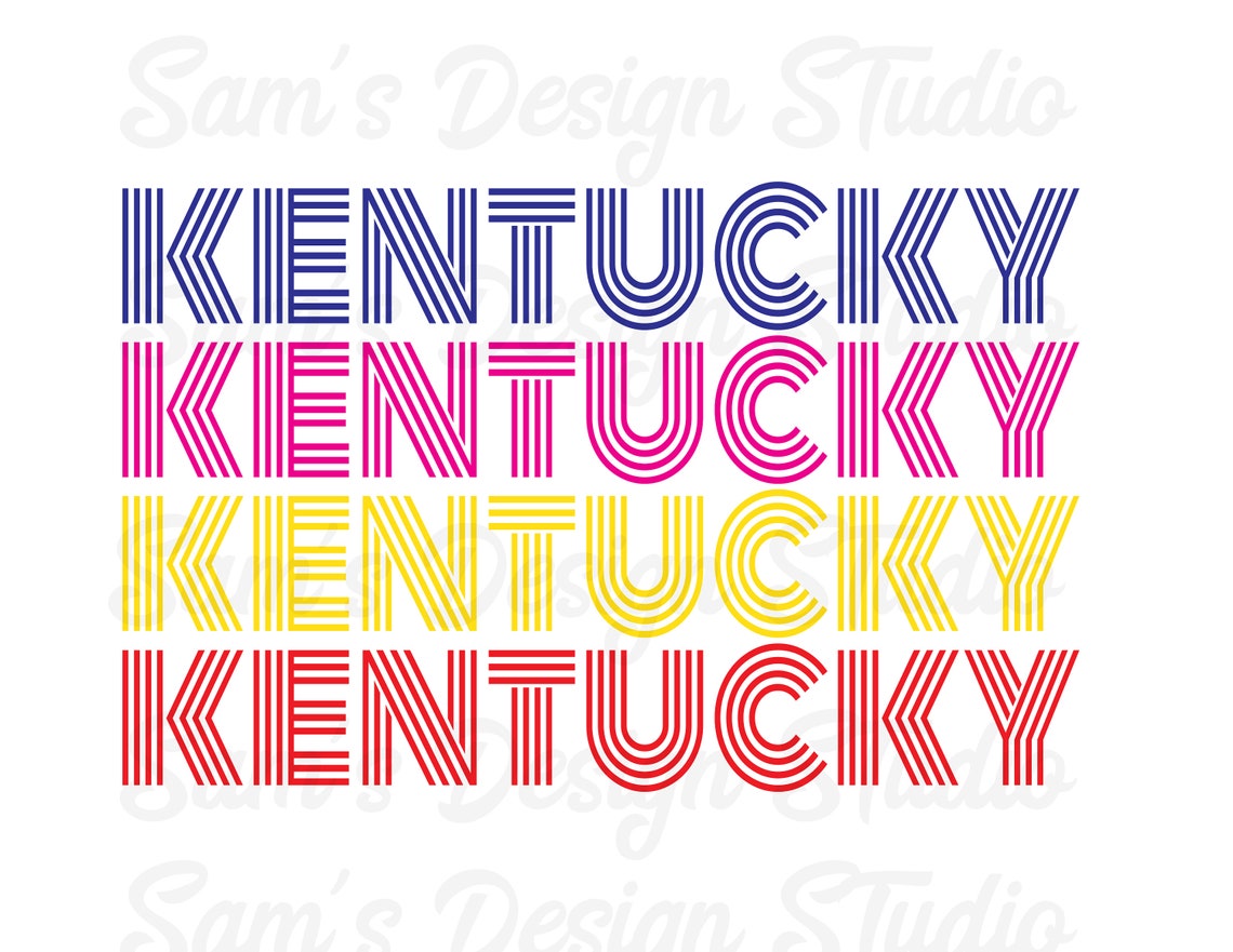 Retro Kentucky PNG Digital Download Digital Design - Etsy