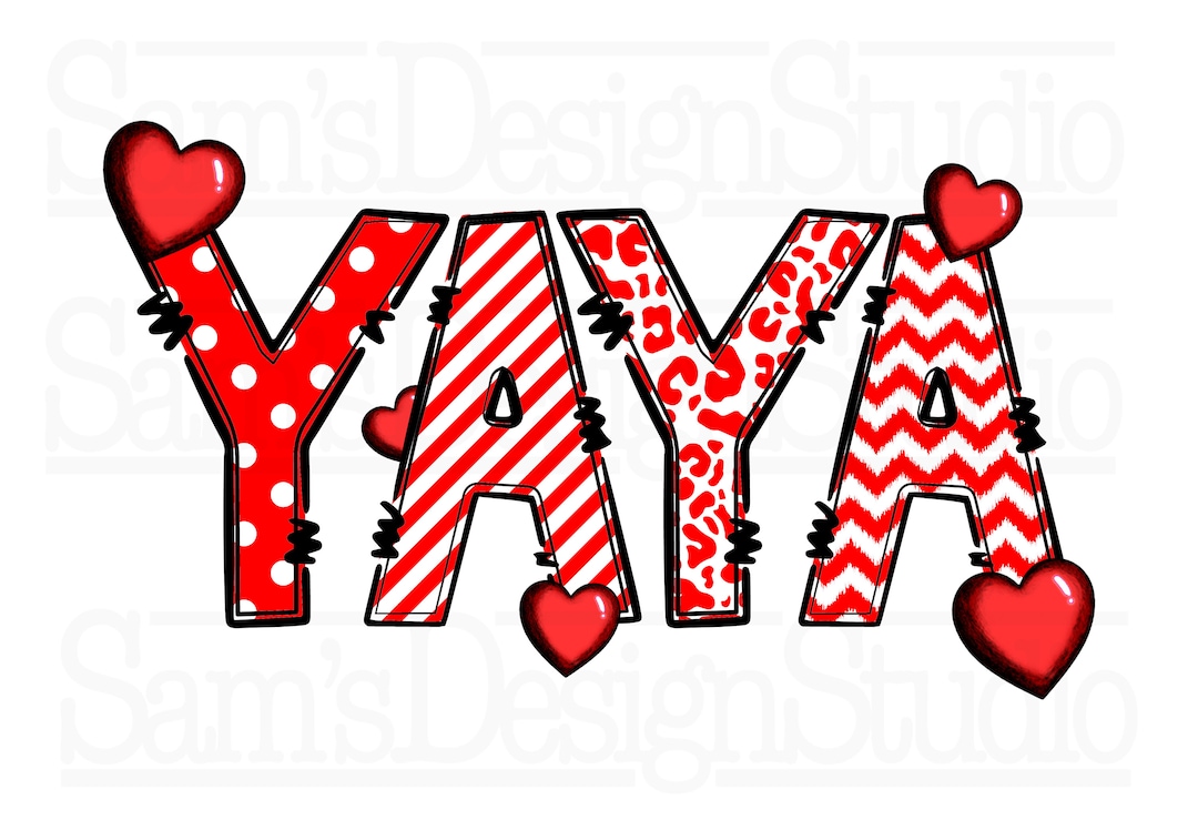 Yaya PNG , Valentines T Shirt Design , Digital Download , Valentines ...