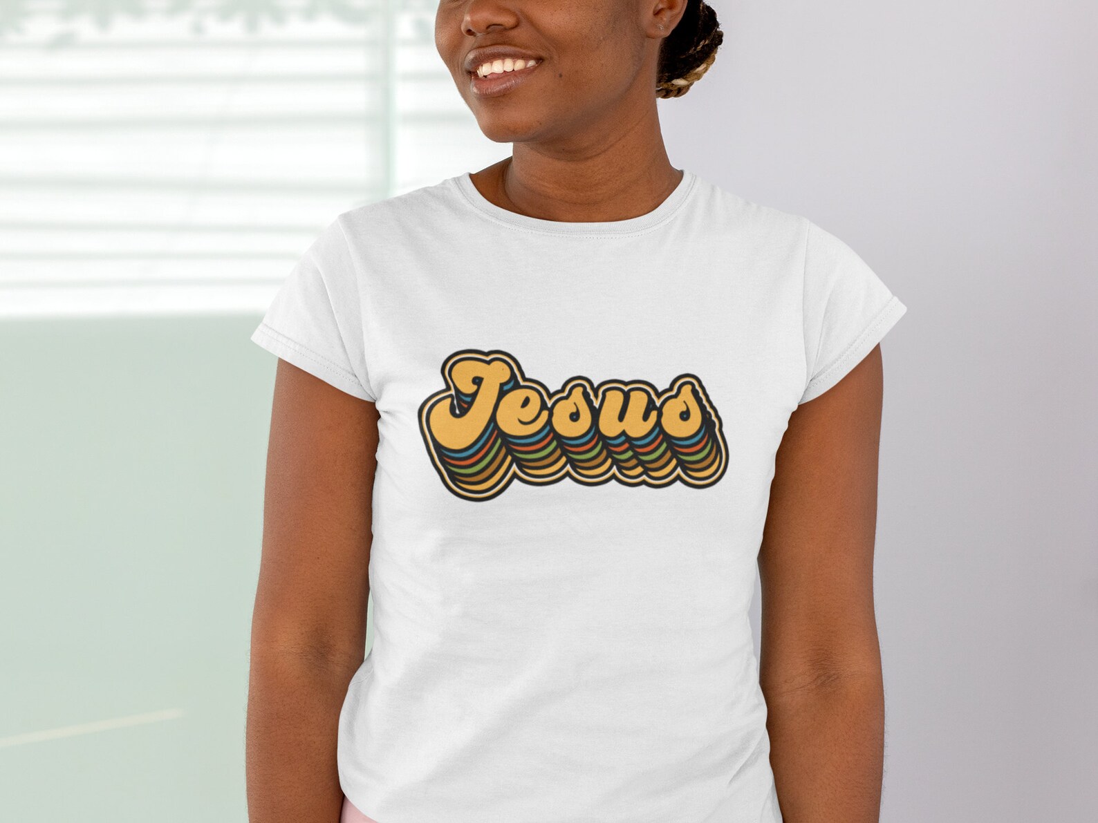 Jesus Sublimation Designs Downloads Jesus PNG Retro | Etsy