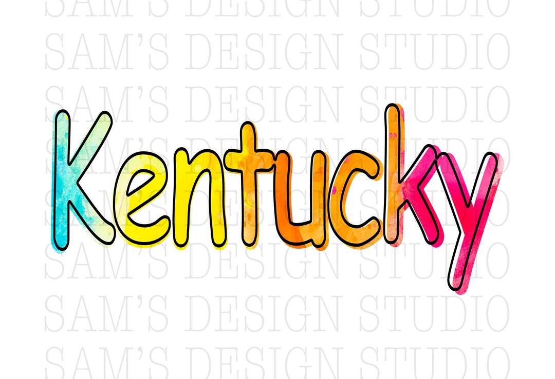 Kentucky Watercolor PNG , Watercolor Sublimation Designs Downloads , KY ...