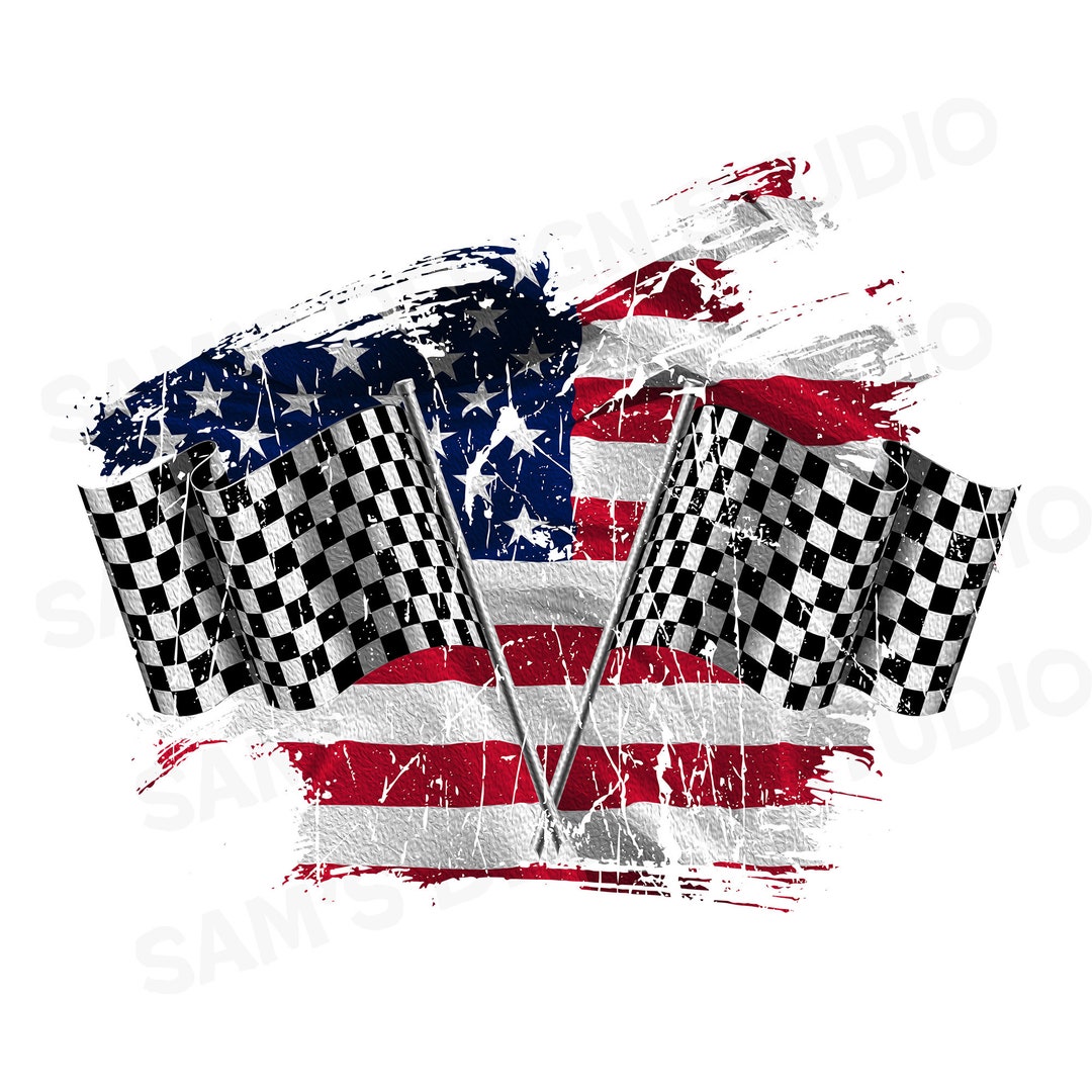 Racing American Flag PNG , USA Zielflagge Sublimation Designs Downloads ...