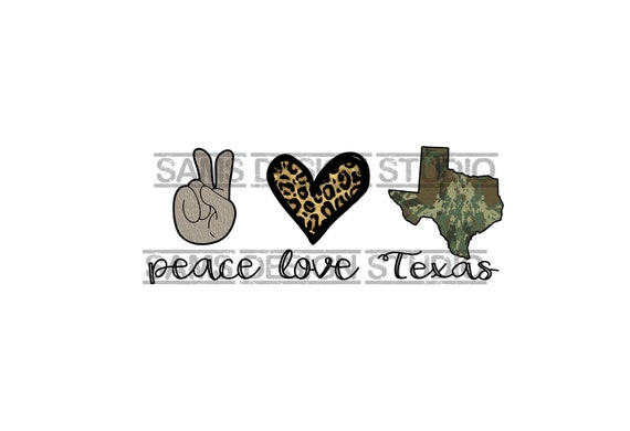 Peace Love Texas PNG TX Sublimation Digital Downloads | Etsy