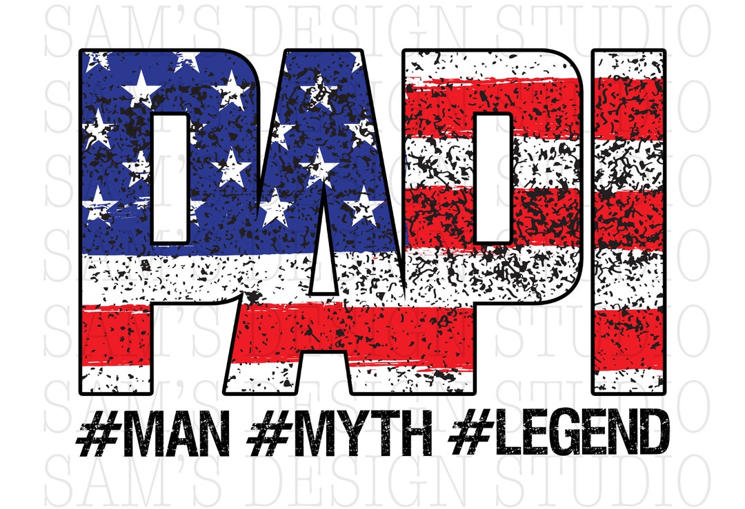 Papi PNG , American Flag Papi Sublimation Designs Downloads , 4th of ...