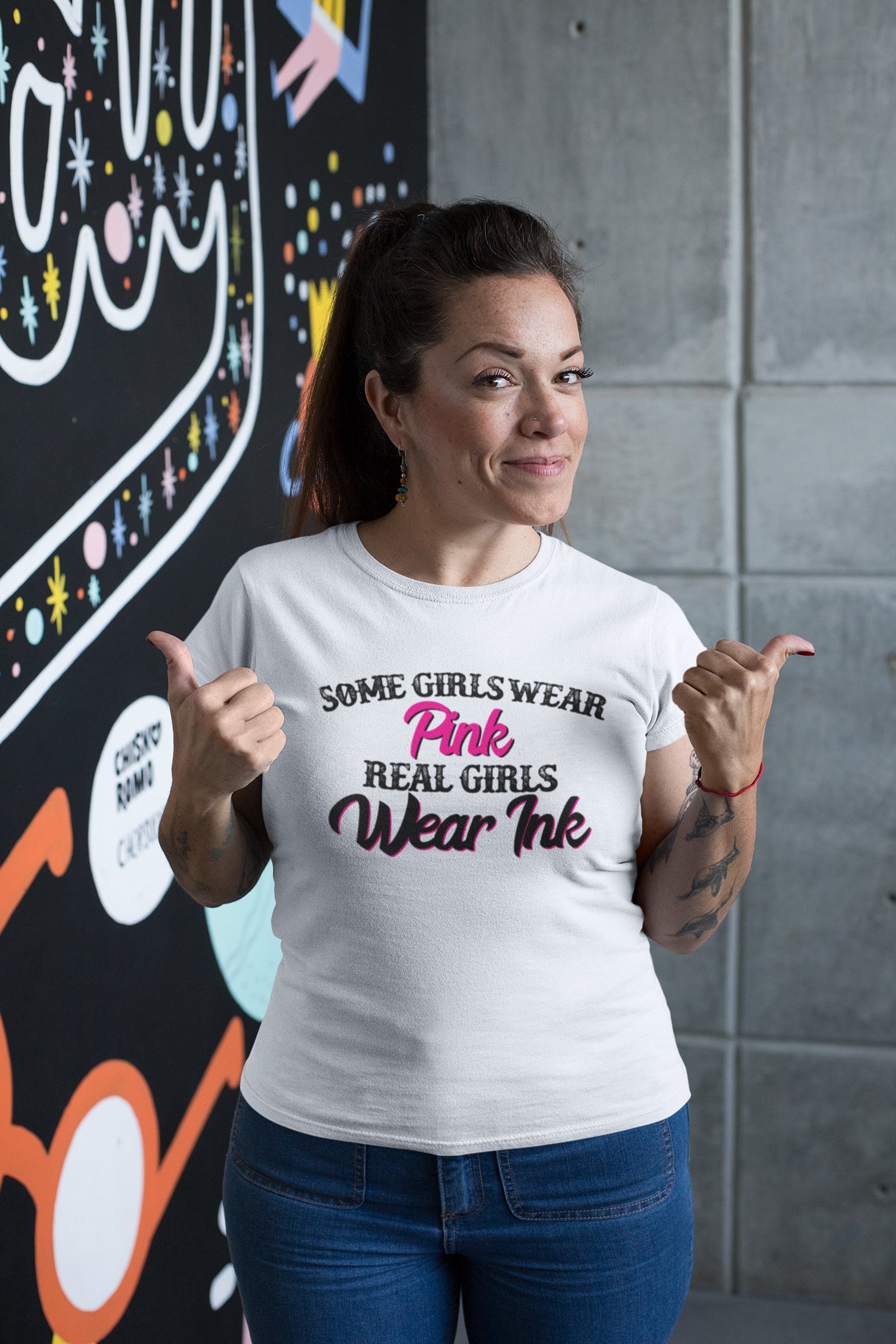 Some Girls Wear Pink PNG Real Girls Wear Ink Sublimation - Etsy