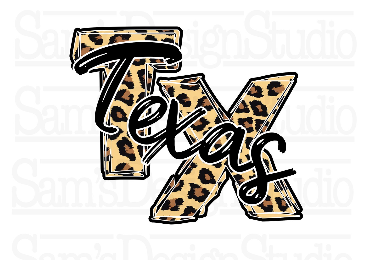 Texas Leopard Print PNG TX Leopard Print Sublimation Designs - Etsy
