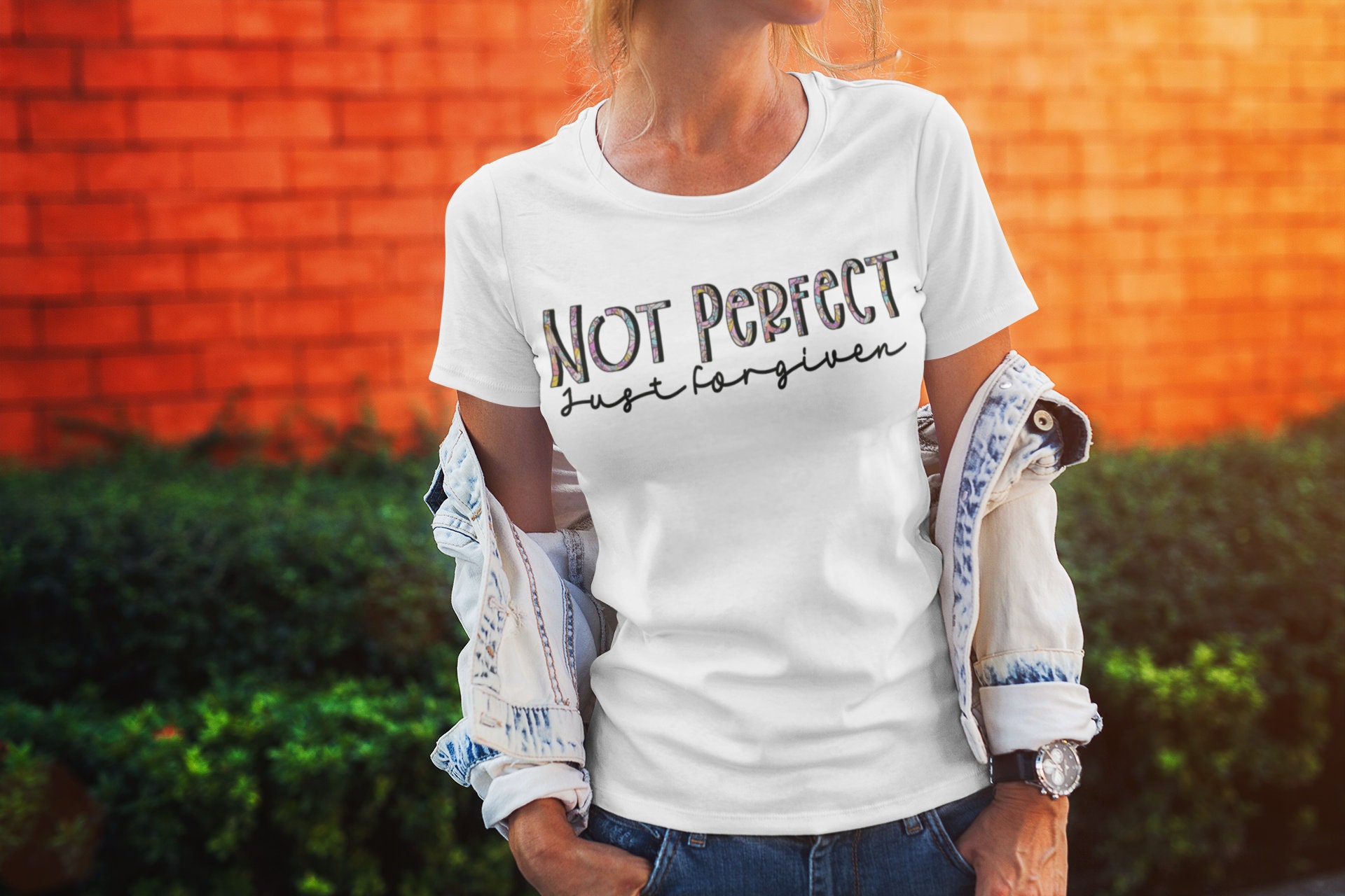 Not Perfect Just Forgiven PNG Digital Download Sublimation - Etsy