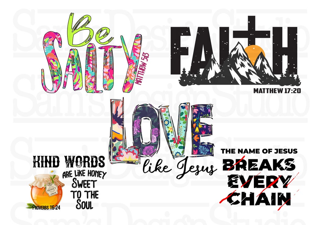 Christian Sublimation Designs Downloads Bundle , Sublimation PNG Bundle ...