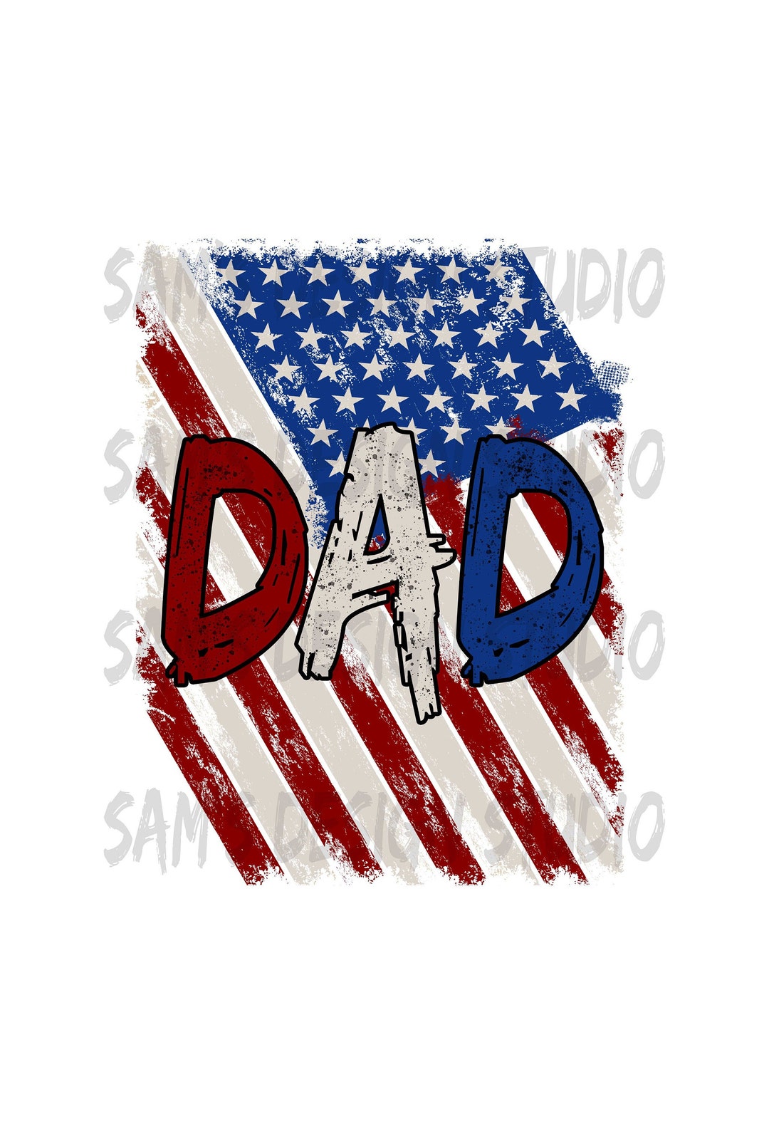 Dad PNG Sublimation Designs Downloads , American Flag Sublimation PNG ...