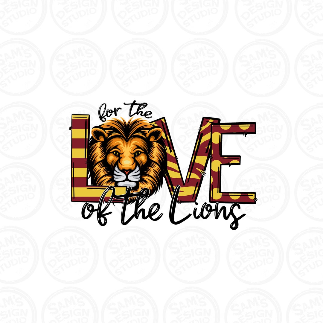 Maroon and Yellow Lions Png , for the Love of the Lions Designs ...