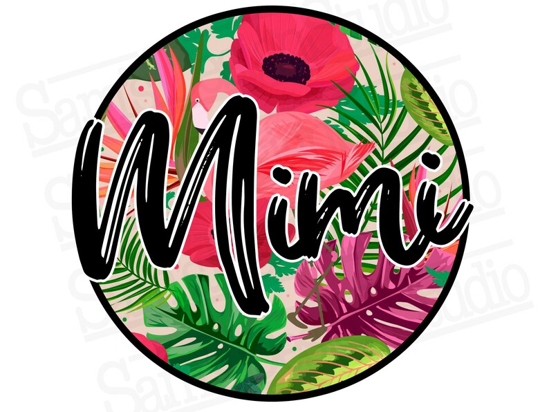 Mimi PNG Mimi Floral Pattern Sublimation Designs Downloads - Etsy