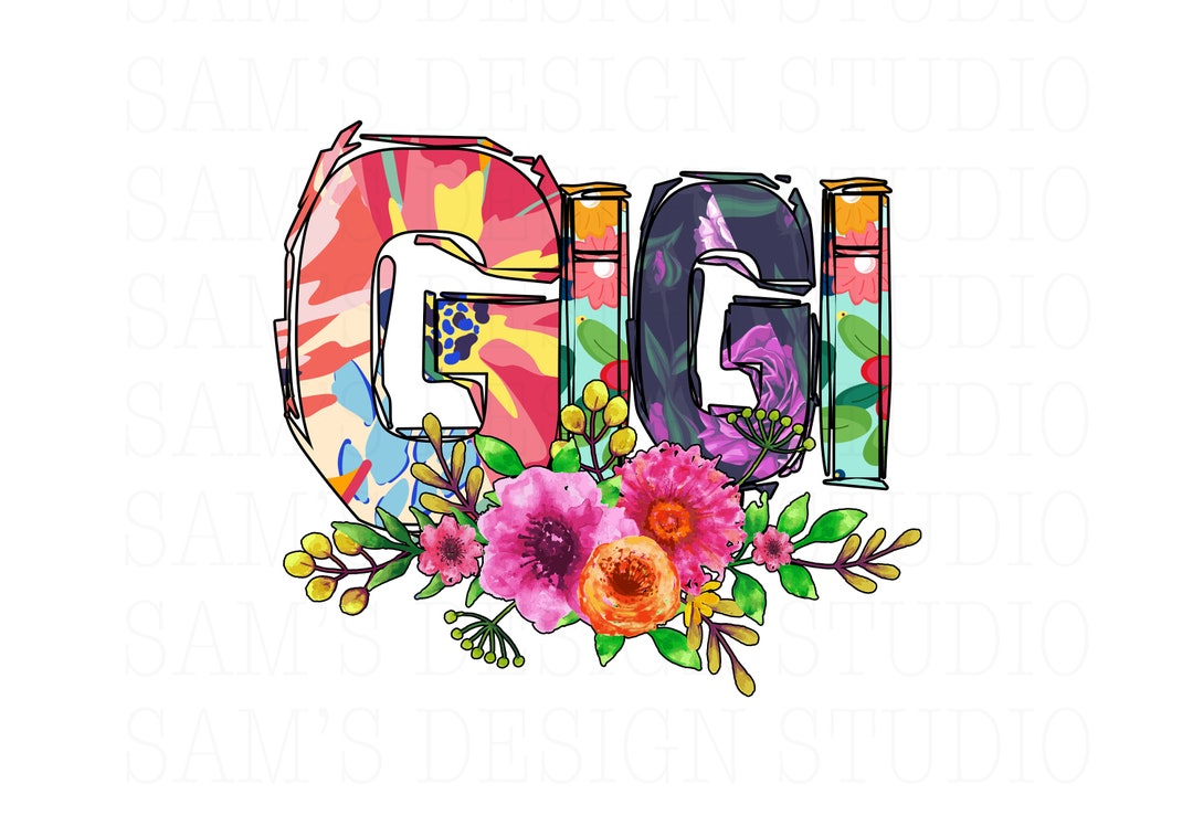 Gigi PNG PNG Gigi Gigi With Flowers PNG Gigi Sublimation - Etsy Canada