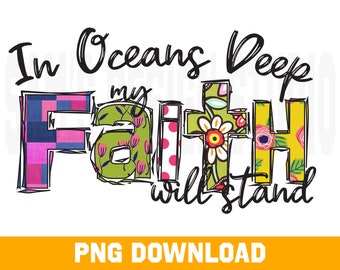 Oceans Deep My Faith Will Stand Svg - Etsy