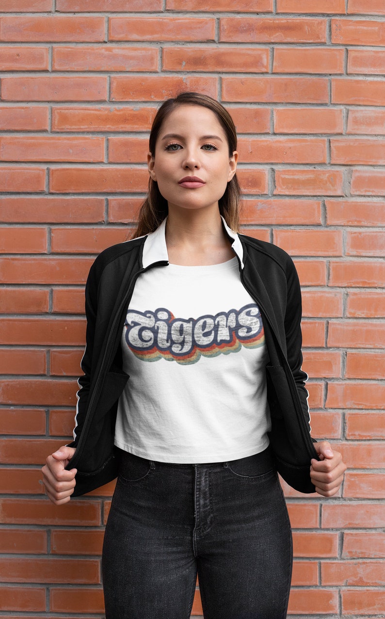 Distressed Retro Tigers Logo PNG Vintage Sublimation Designs - Etsy