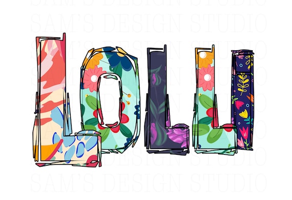 Lolli PNG Lolli Sublimation Designs Downloads Floral - Etsy