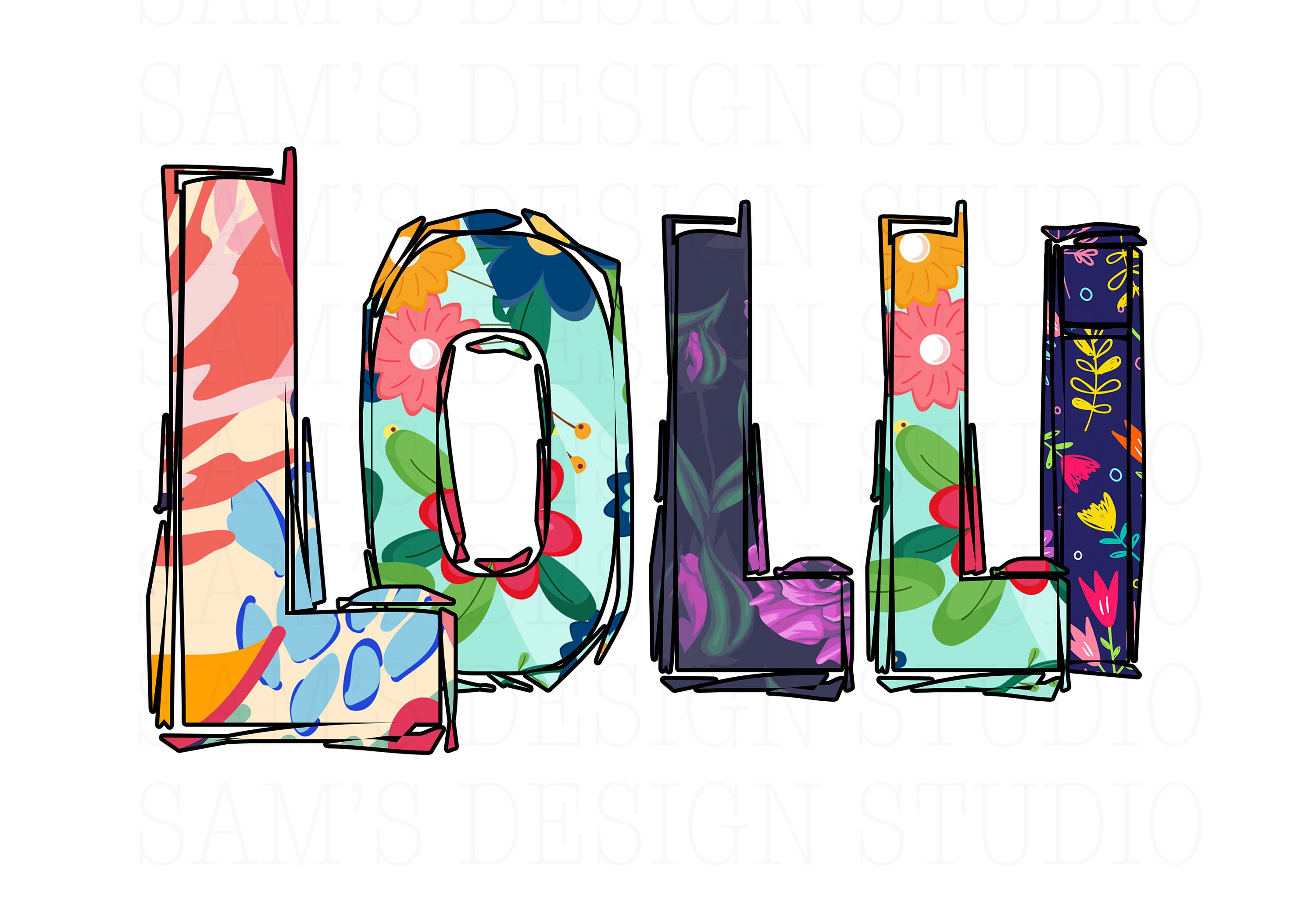 Lolli PNG Lolli Sublimation Designs Downloads Floral - Etsy