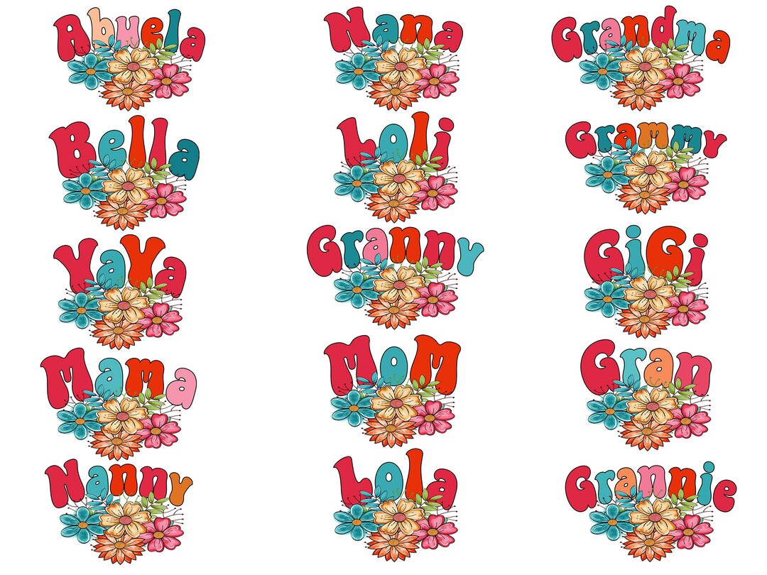 Retro Mothers Day Png Bundle / Mother's Day Bundle Png / 16 Designs ...