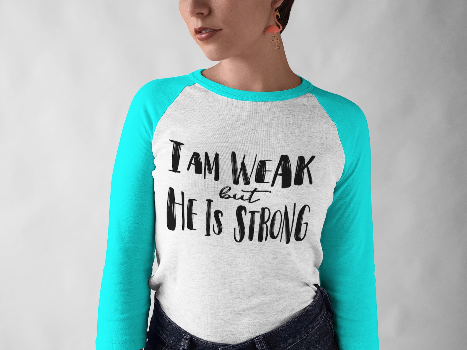 I Am Weak but He is Strong PNG Sublimation Designs Downloads | Etsy