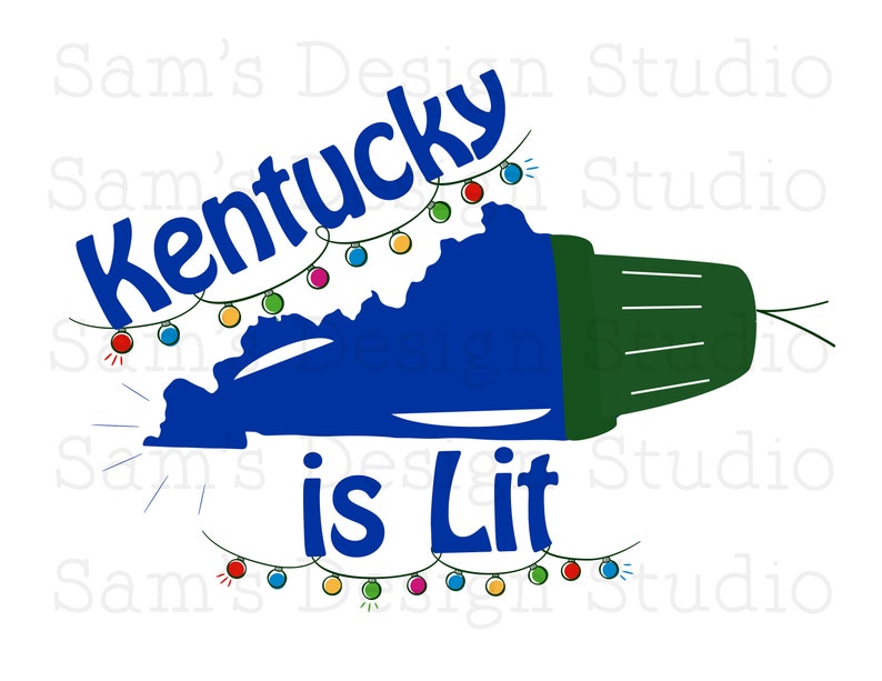 Kentucky Christmas PNG Kentucky Sublimation Designs | Etsy