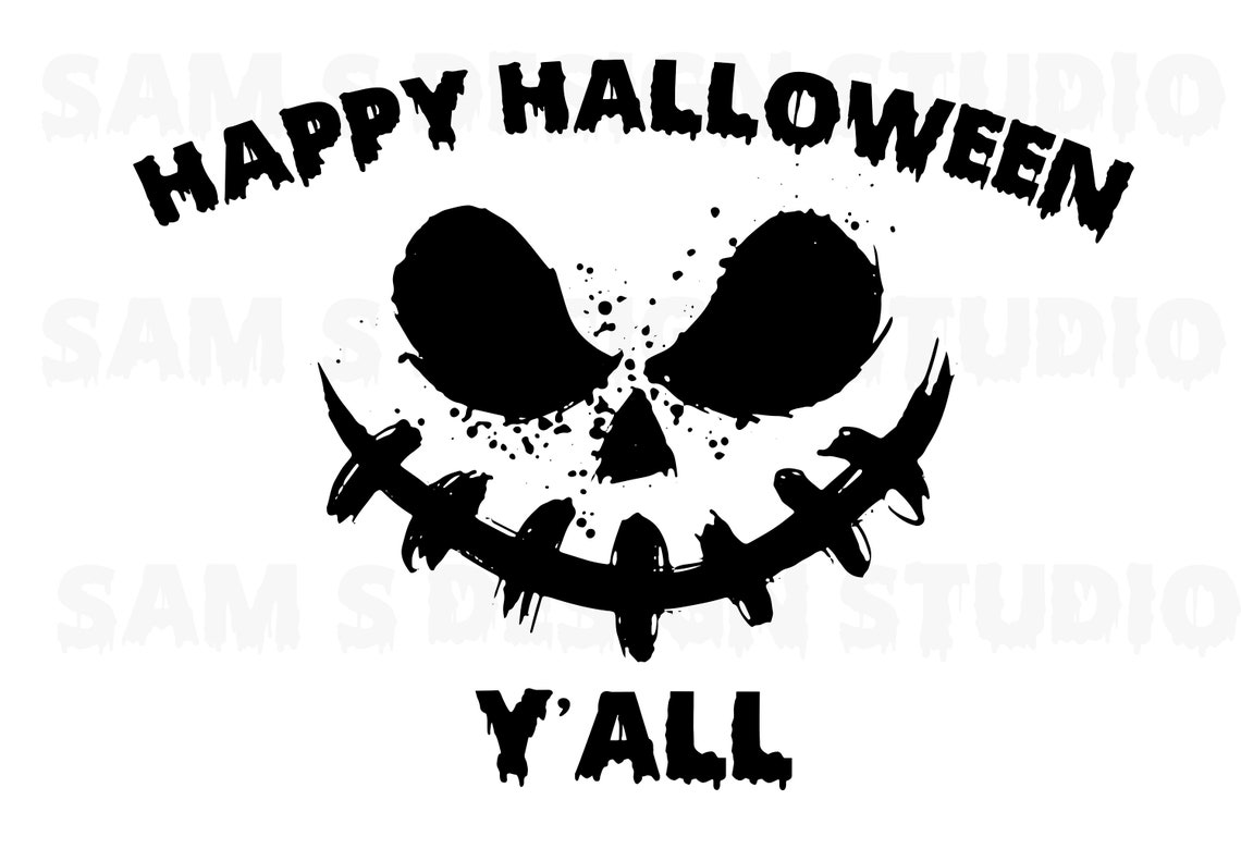 Happy Halloween Y'all PNG Halloween Sublimation Designs - Etsy