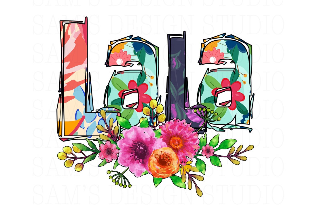Lala Png Lala Sublimation Designs Downloads Lala With Flowers