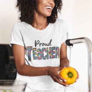 Proud Teacher PNG , Back to School PNG , Teacher Sublimation Designs ...