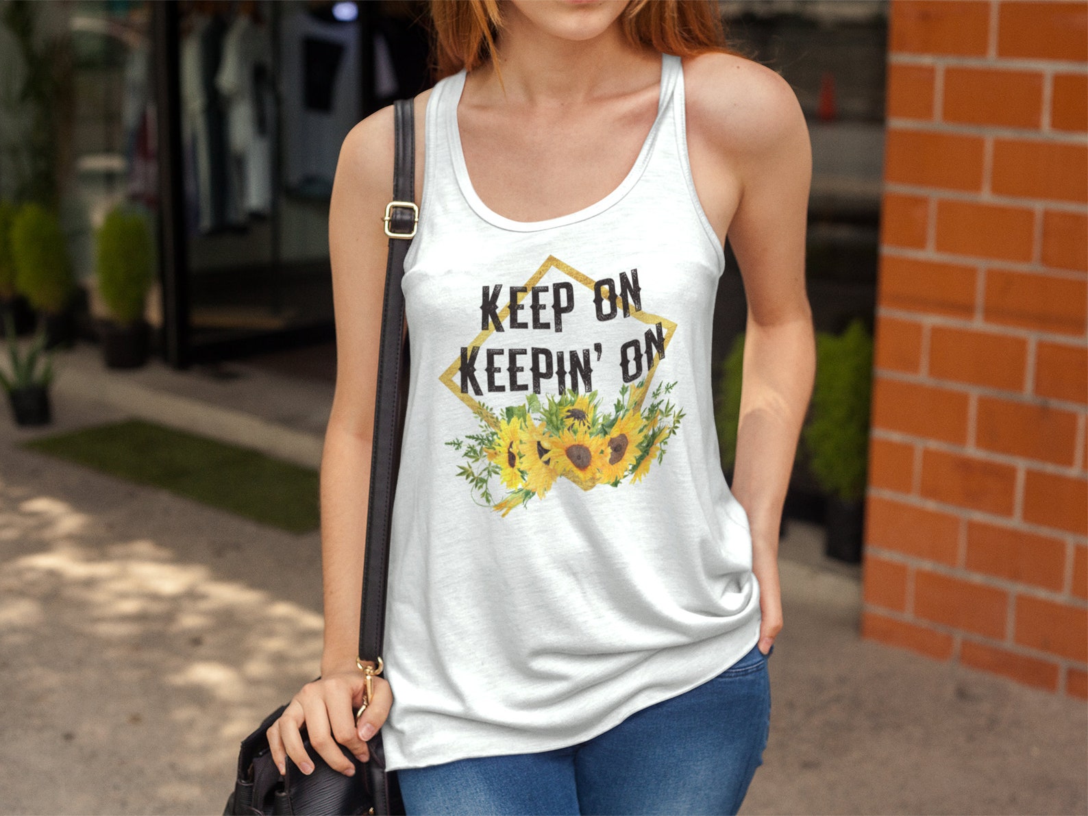 Keep on Keepin' on PNG Sunflowers Digital Design - Etsy