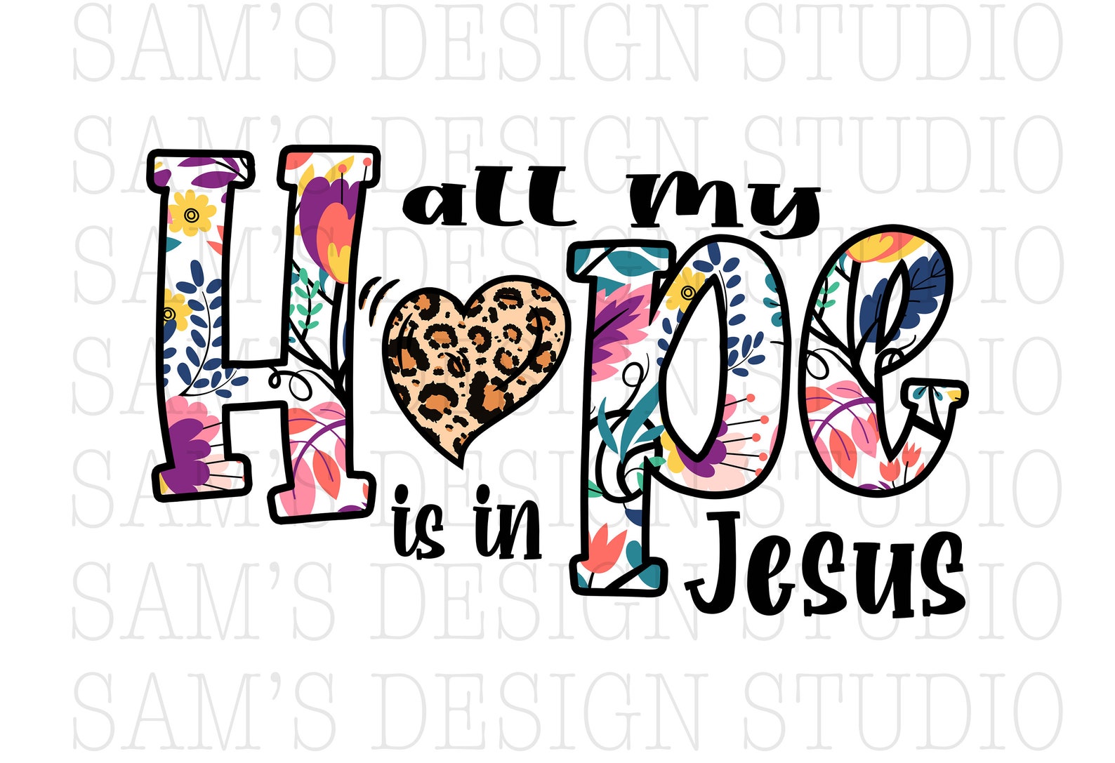 Jesus PNG Jesus Sublimation Designs Downloads All My Hope - Etsy