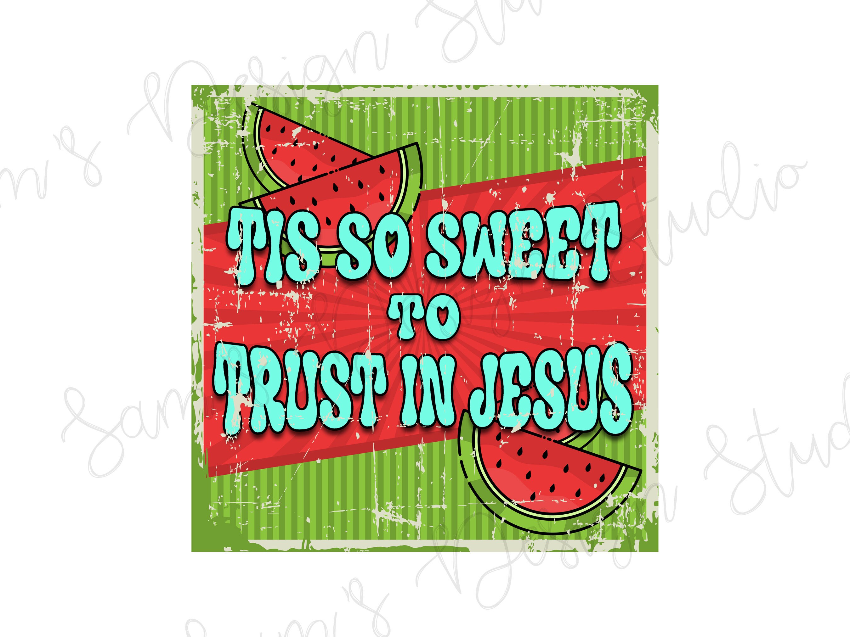Tis so Sweet to Trust in Jesus PNG retro Christian PNG - Etsy