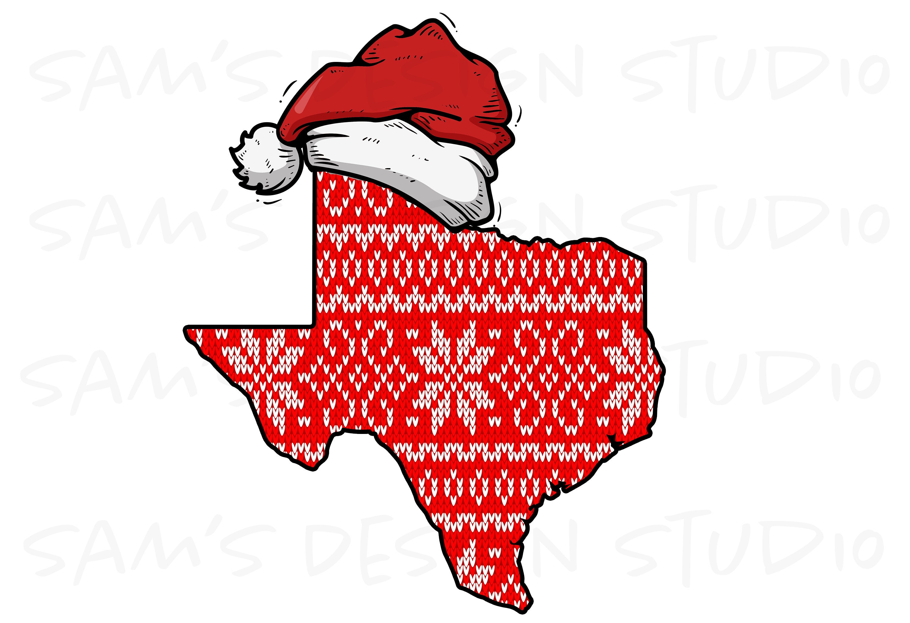 Texas Christmas PNG Texas State Outline Sublimation PNG TX - Etsy