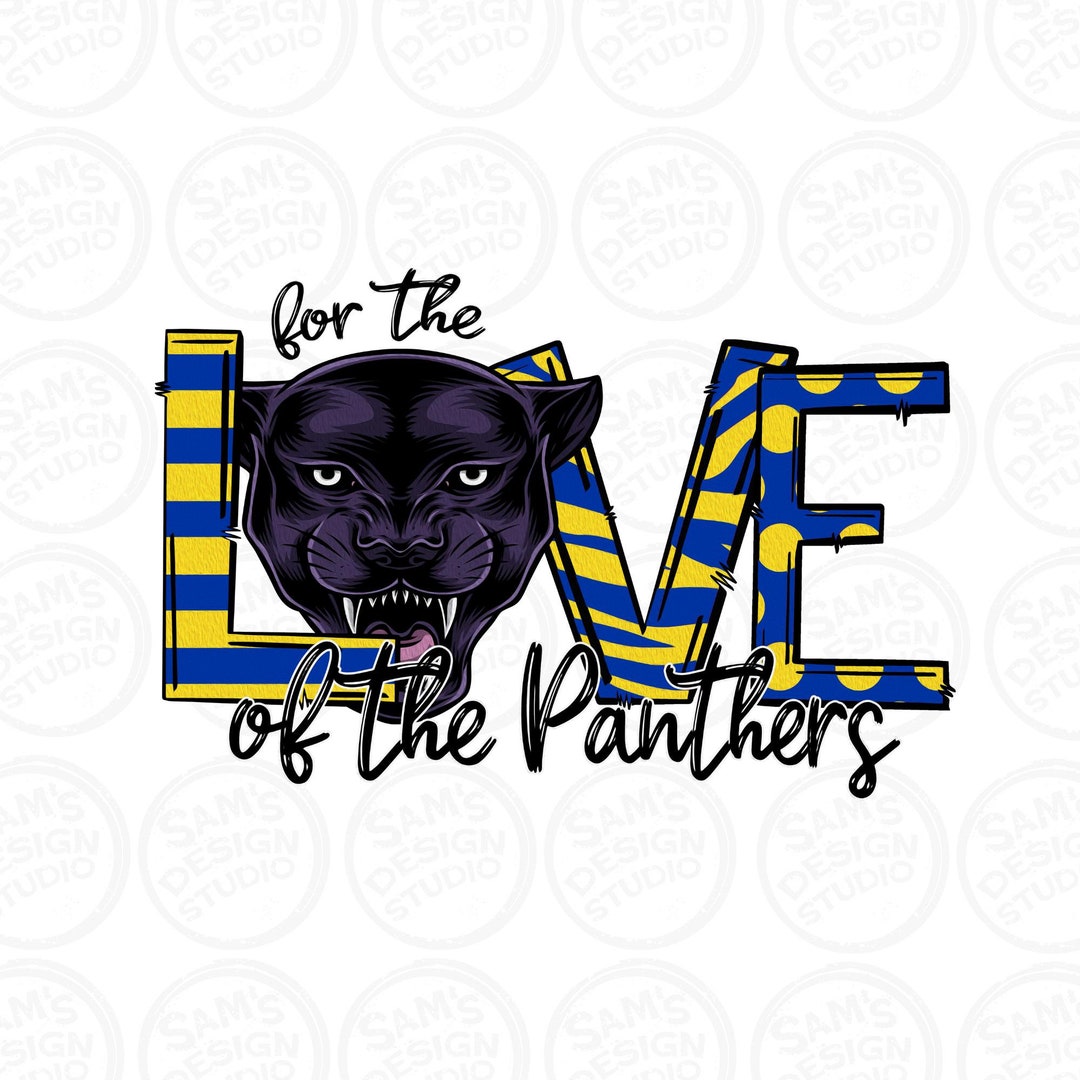 Blue and Gold Panthers Png , Sublimation Designs, Back to School - Etsy