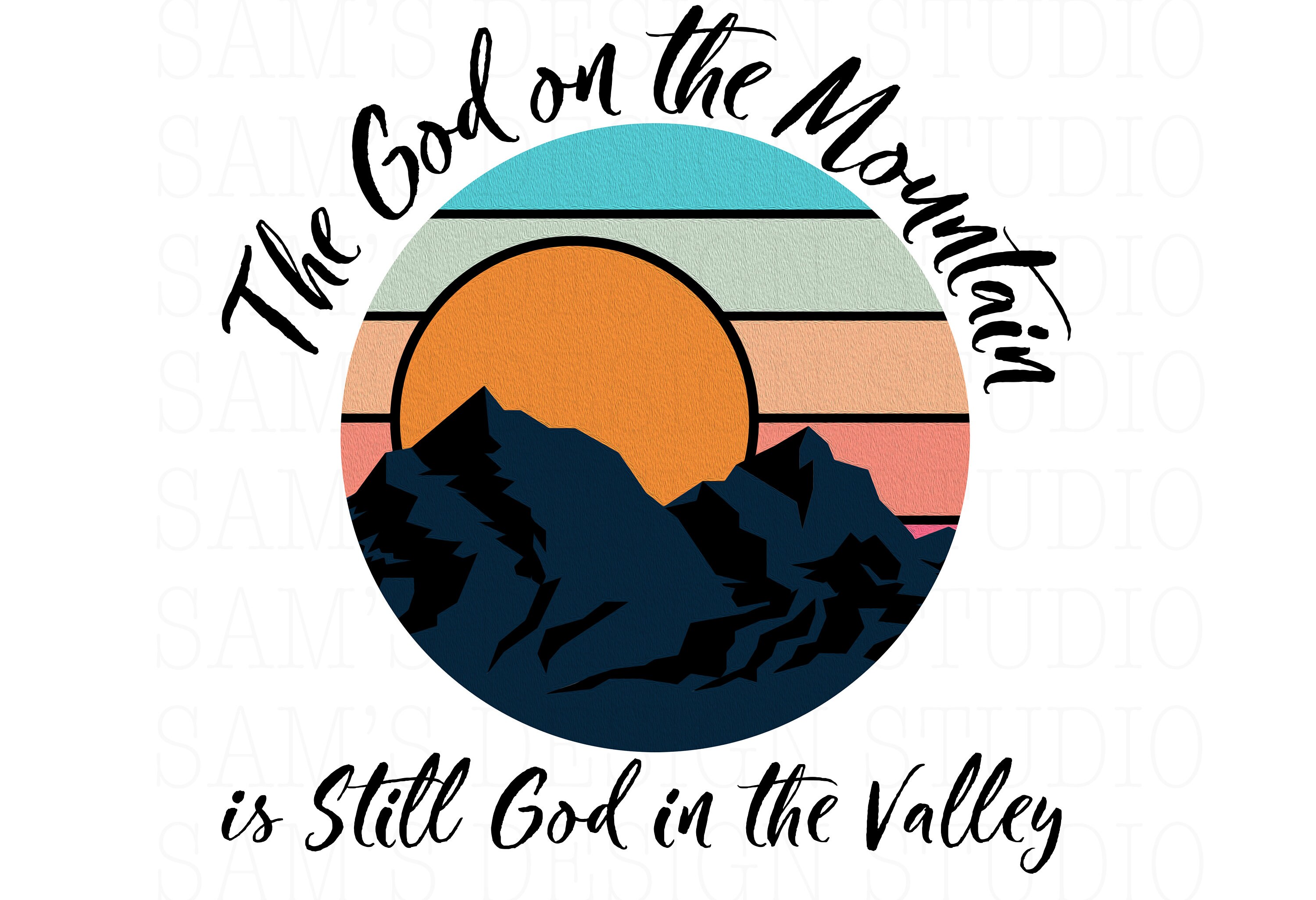 Sublimation Designs Downloads Christian PNG the God on the - Etsy Israel